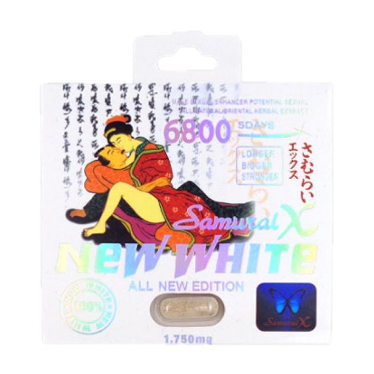 Samurai X New White 6800 5 Pill Pack - A1Shop4Sale